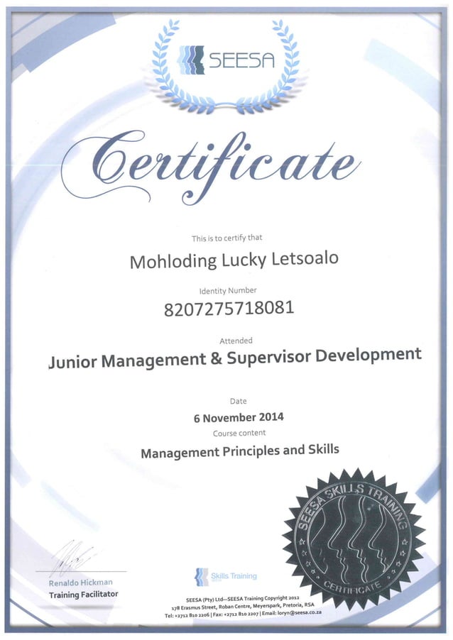 JUNIOR MANAGEMENT & SUPERVISOR DEVELOPMENT - Copy | PDF