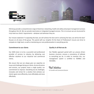 ESS Group Brochure | PPT