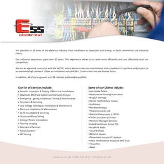 ESS Group Brochure | PPT