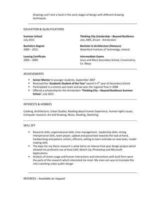 C.V. Updated 19th Oct. 15 | PDF