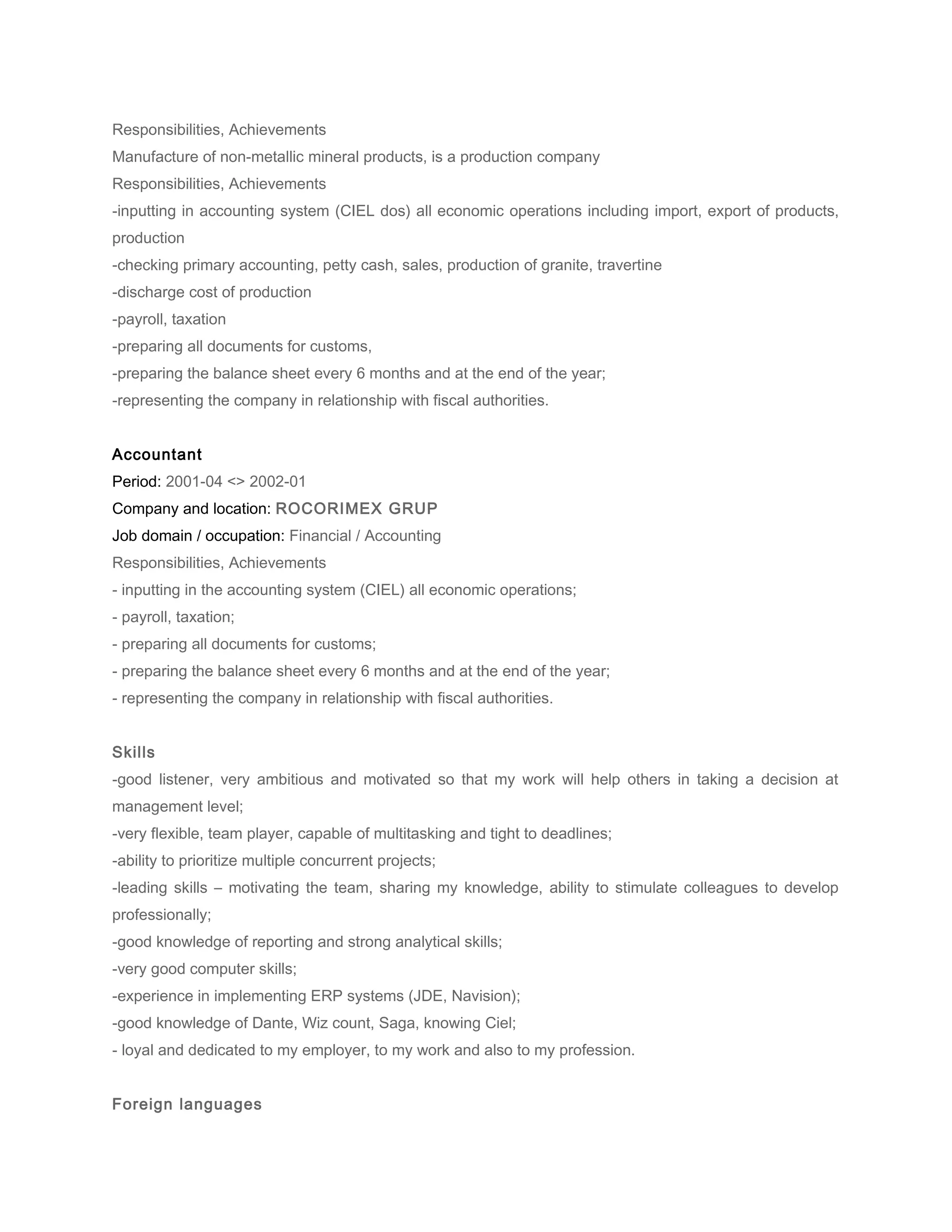 CV Vasilescu Alina Monica | DOC