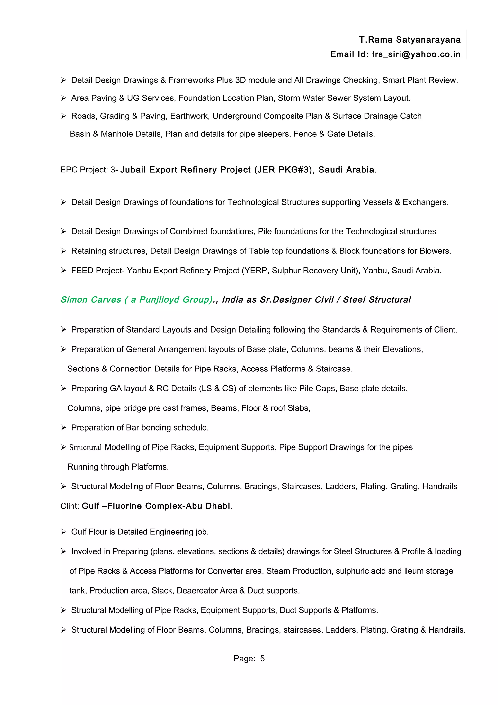 Sr. Civil & Structural Designer | PDF