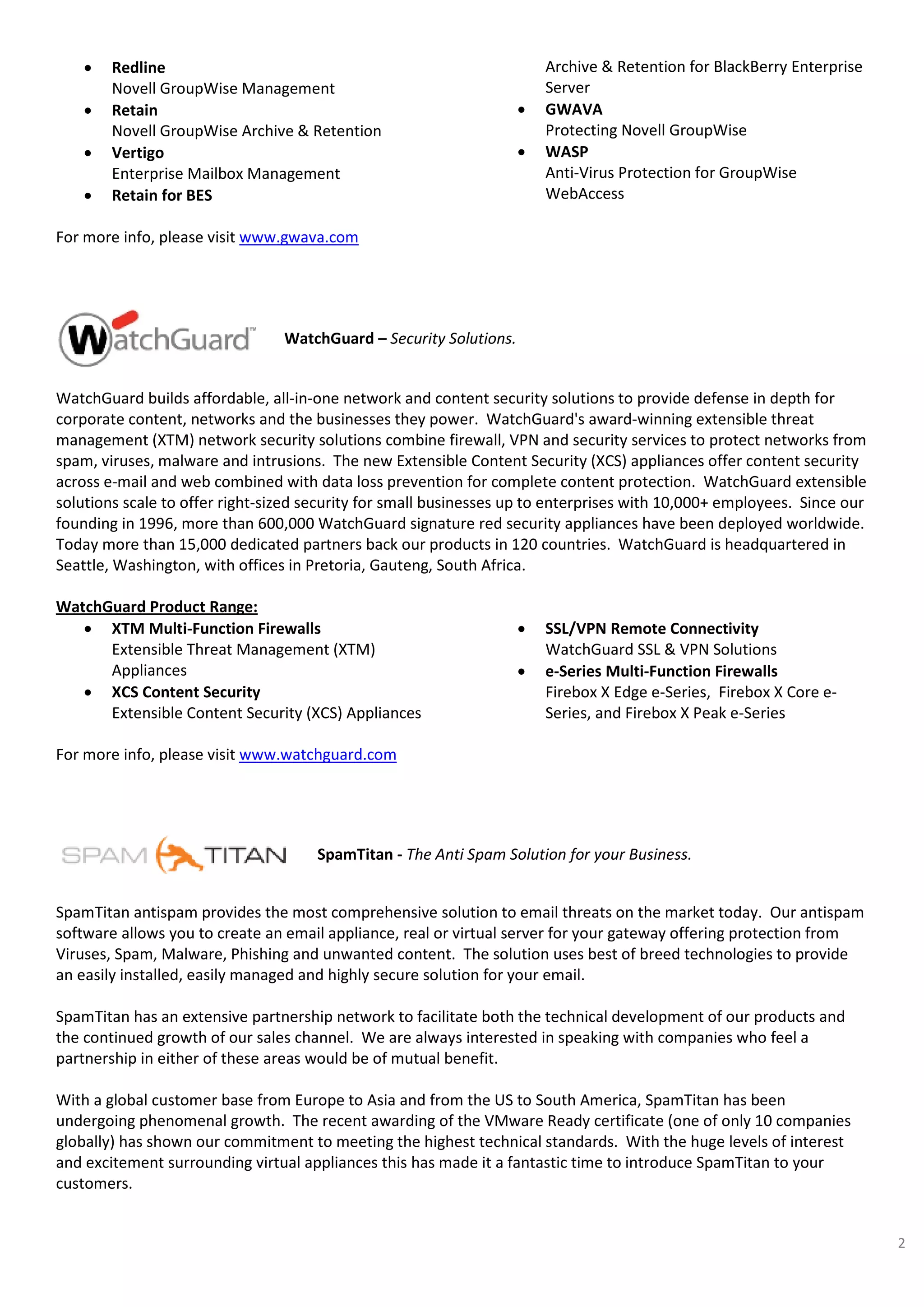 Products and Services offered and supplied by Robinson Distribution | PDF