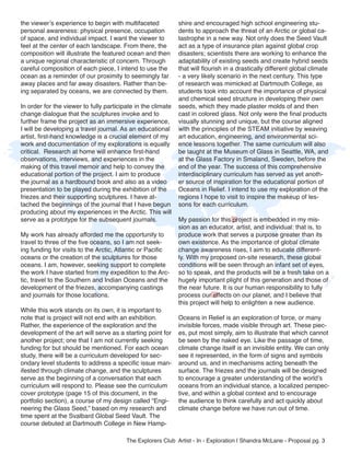 Artists in Exploration 2016 Proposal | PDF