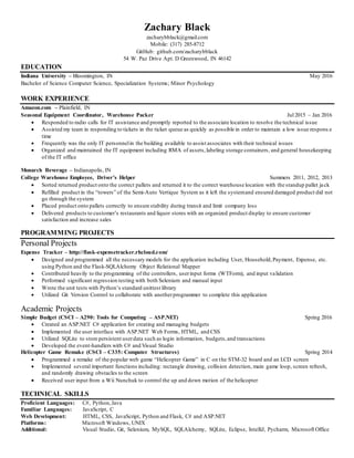 ZacharyBlackResume | PDF