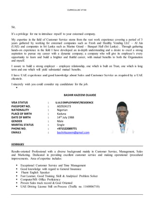 Bashir Cv | DOCX