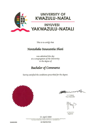 BCOM ACC DEGREE | PDF