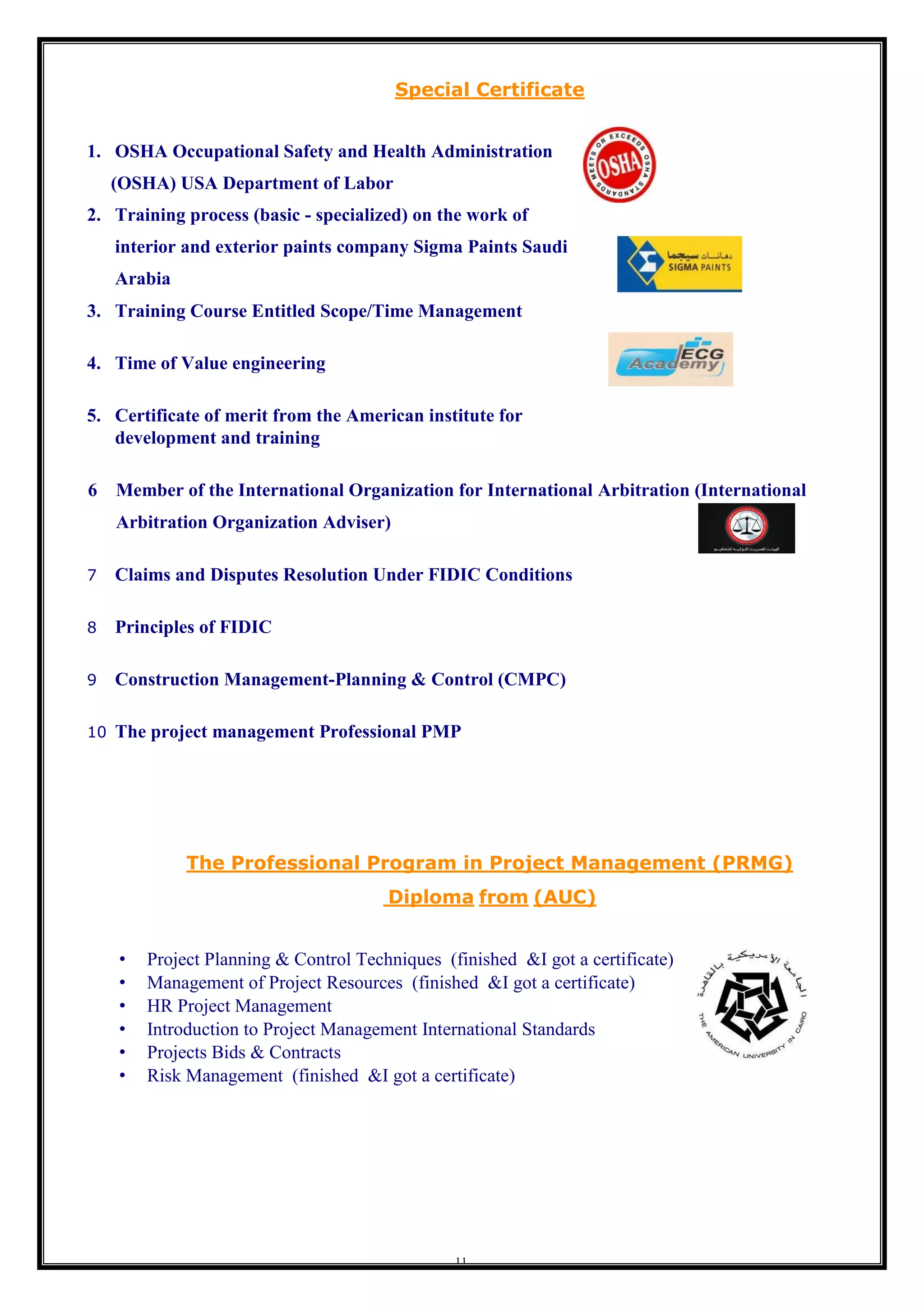 Eng. Sherif kadry C.V.updating April 2016 | PDF