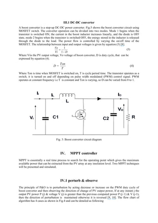 Comparison of P&O and fuzzy MPPT Methods for Photovoltaic System | PDF