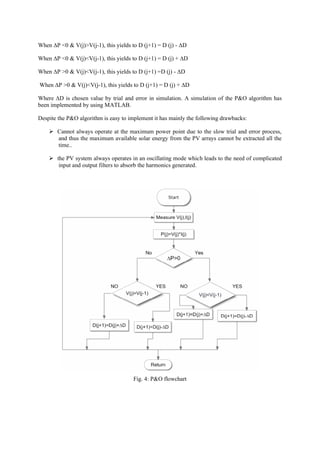 Comparison of P&O and fuzzy MPPT Methods for Photovoltaic System | PDF