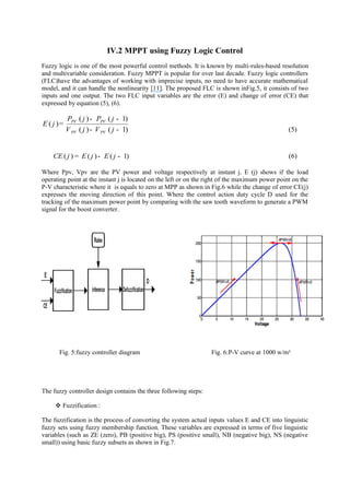 Comparison of P&O and fuzzy MPPT Methods for Photovoltaic System | PDF