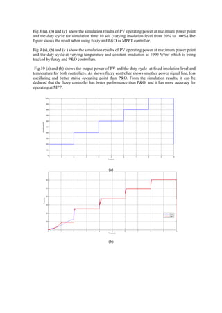 Comparison of P&O and fuzzy MPPT Methods for Photovoltaic System | PDF