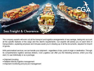 CGA Logistics Company Profile | PPTX | Logistics | Business