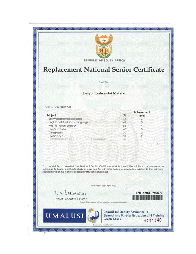 NQF Level 4 | PDF