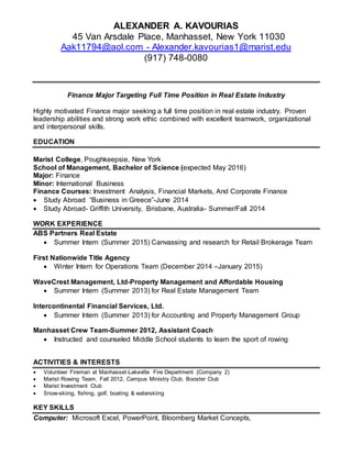 Alex's Resume | DOCX
