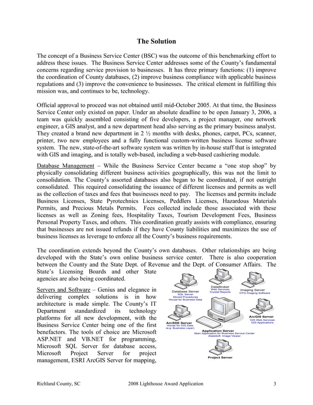 Award App - CMRTA Lighthouse 2008 | PDF