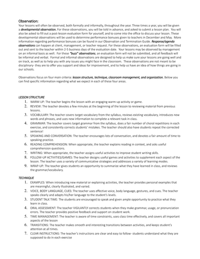 Teaching Guidelines-Academic Programs | PDF