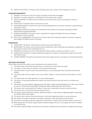 Teaching Guidelines-Academic Programs | PDF