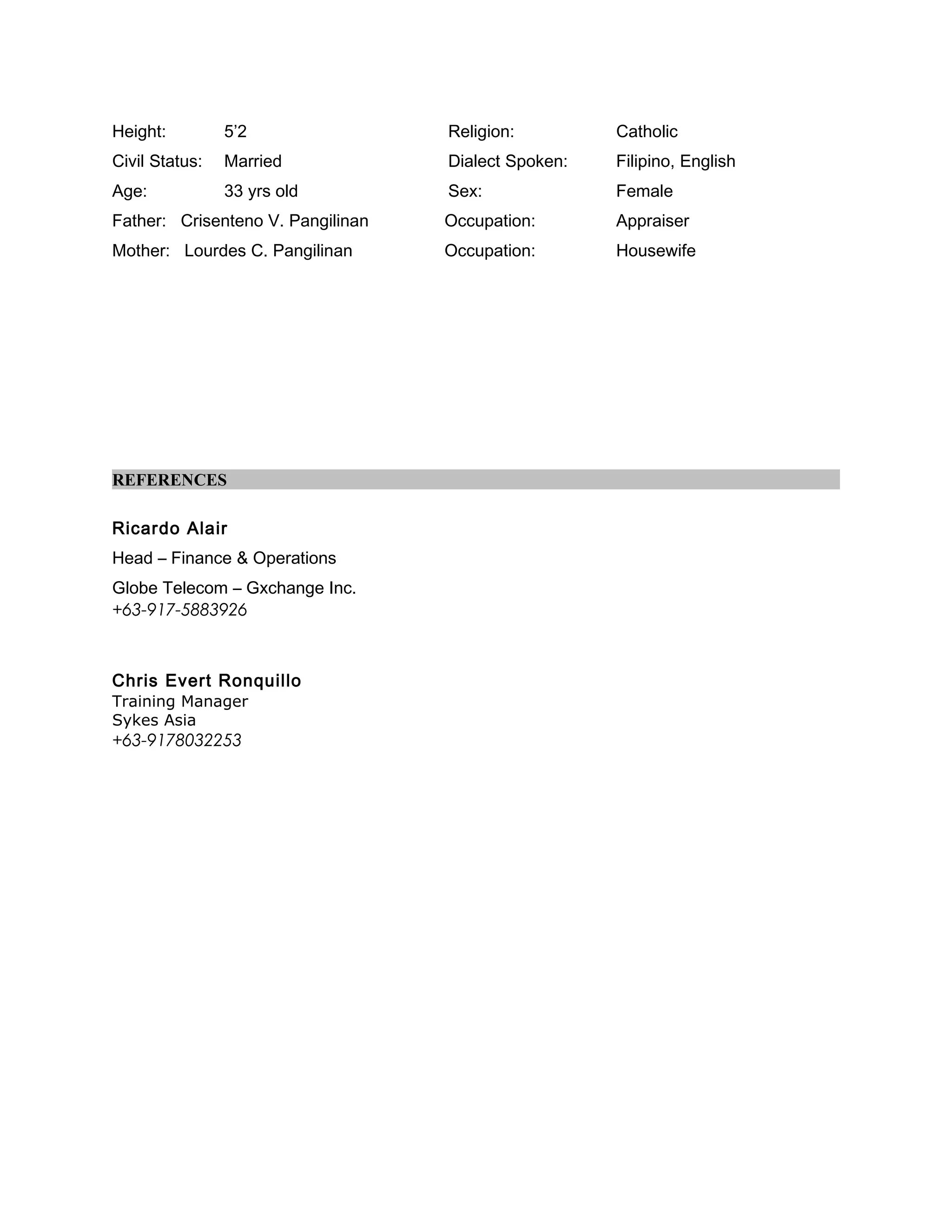 Joyce May Pangilinan Latayan_CV | DOC