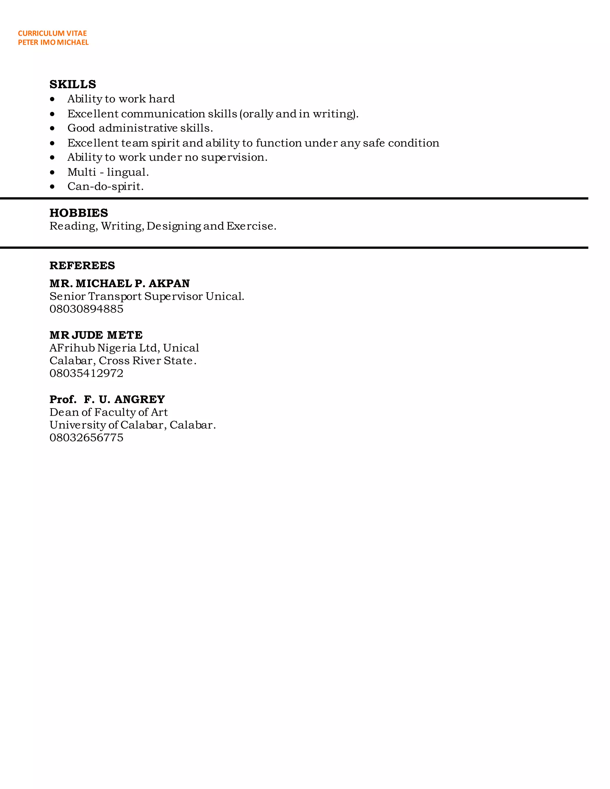 IMO'S CV OFFICIAL | DOCX