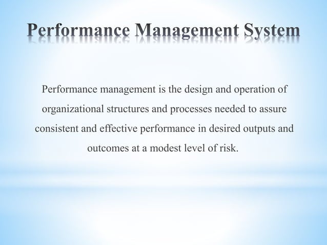 Performance Management System | PPTX | Human Resources | Business
