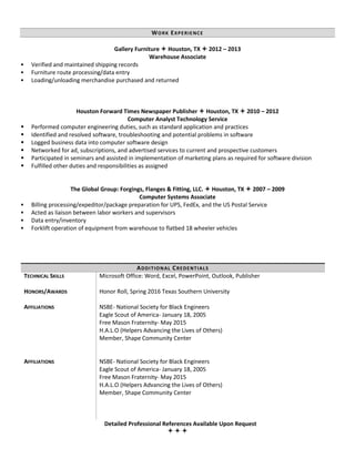 Roderick Richards Resume (1) | PDF