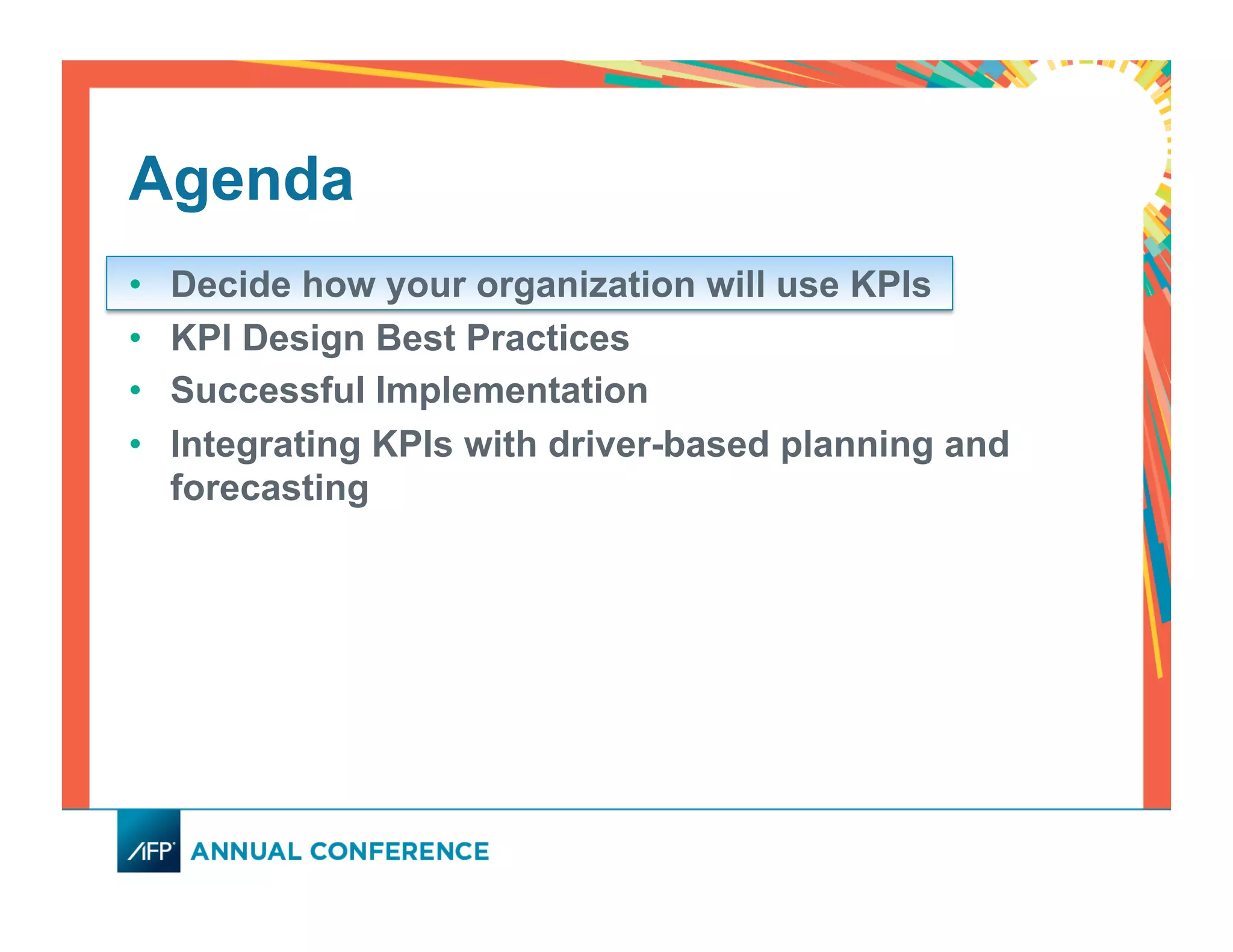 Using KPIs for Tracking Strategy and Driver Based Budgeting | PDF