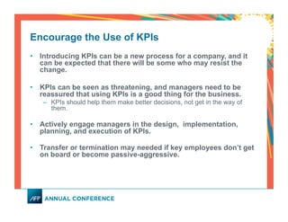 Using KPIs for Tracking Strategy and Driver Based Budgeting | PDF