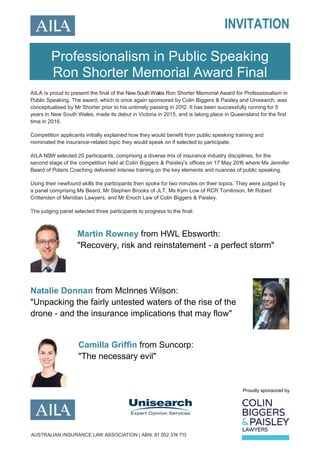 Ron Short Award Final - NSW brochure | PDF