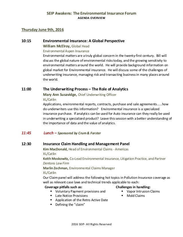 Agenda Overview- For Attendees