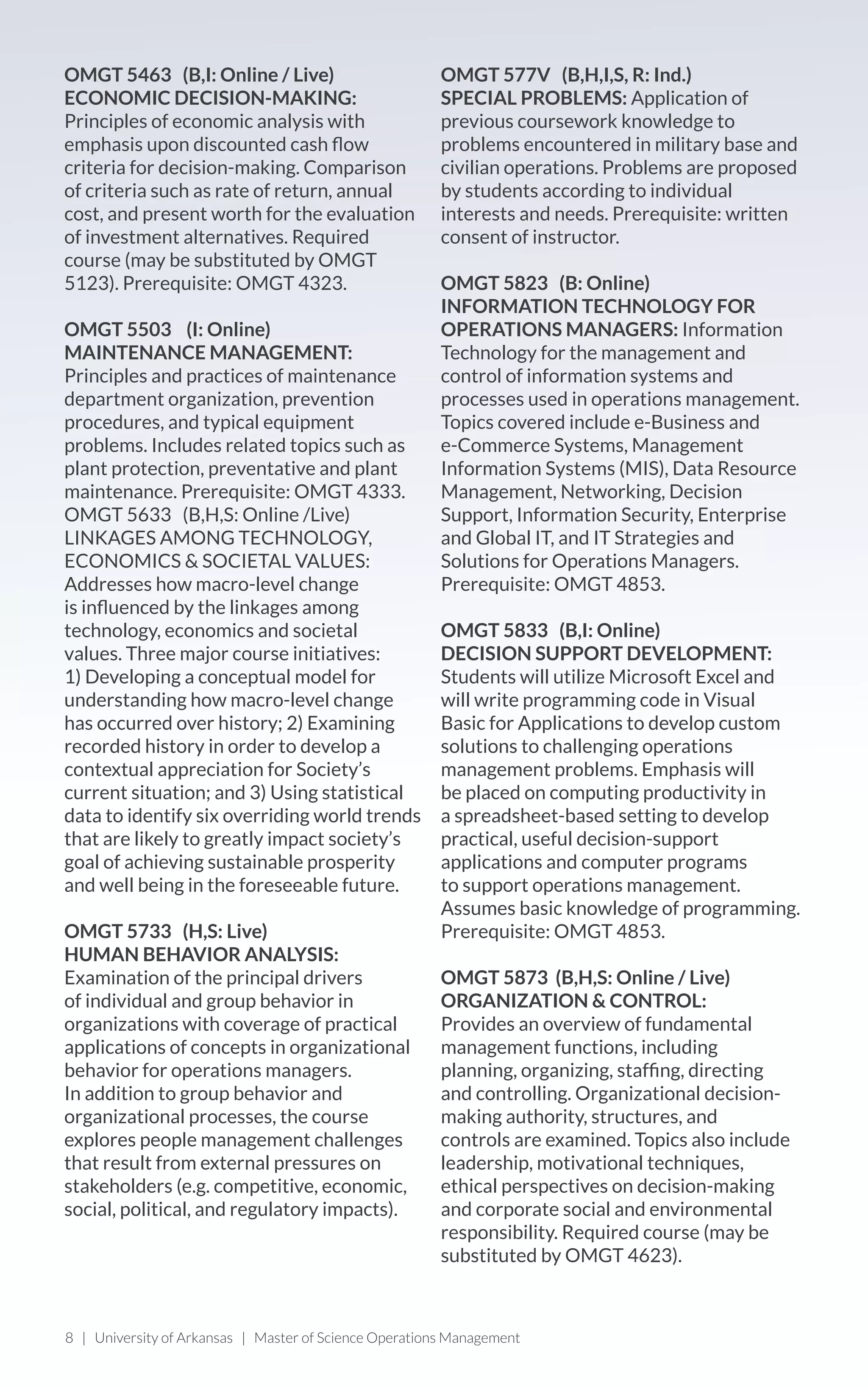 Booklet Brochure_MSOM | PDF