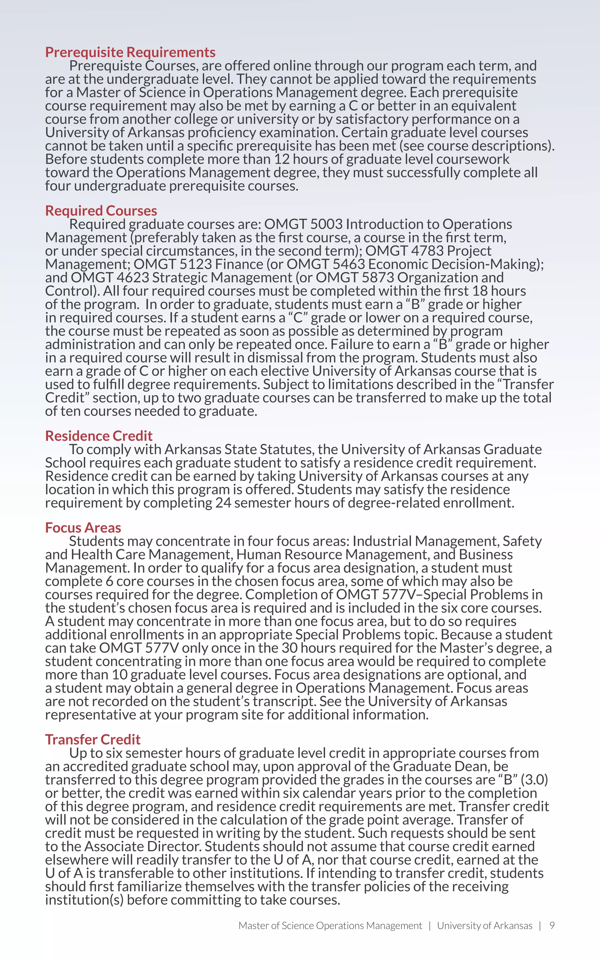 Booklet Brochure_MSOM | PDF