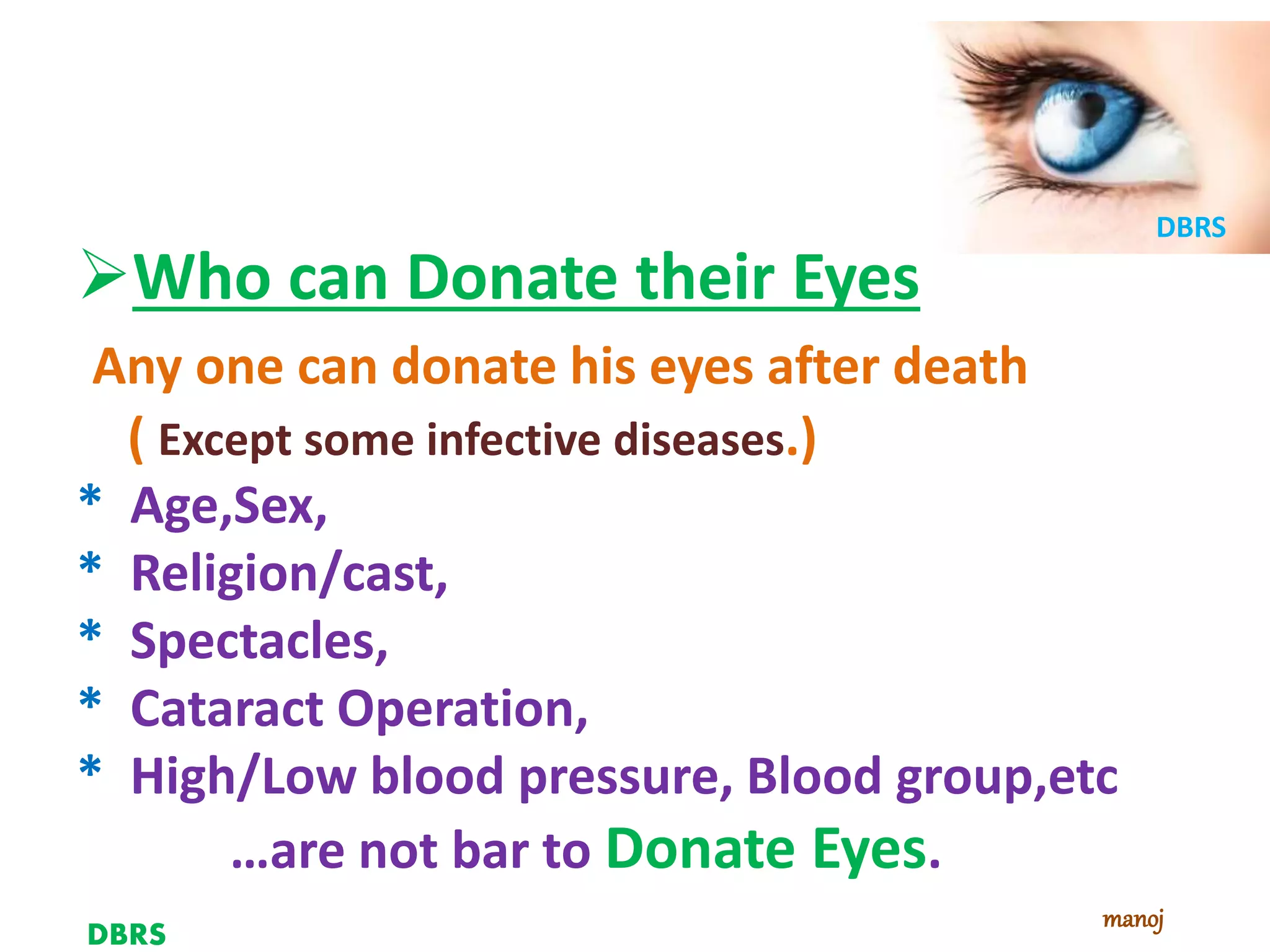 Eye Donation | PPTX