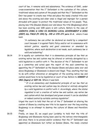 BIOGBANEGI Final Written Address | DOC