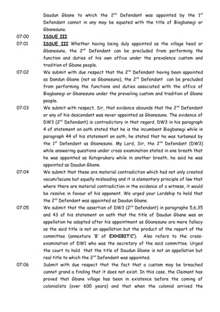 BIOGBANEGI Final Written Address | DOC