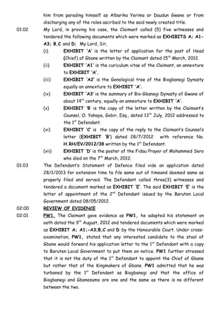 BIOGBANEGI Final Written Address | DOC