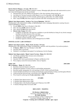 Melyssa Denney Resume | DOCX