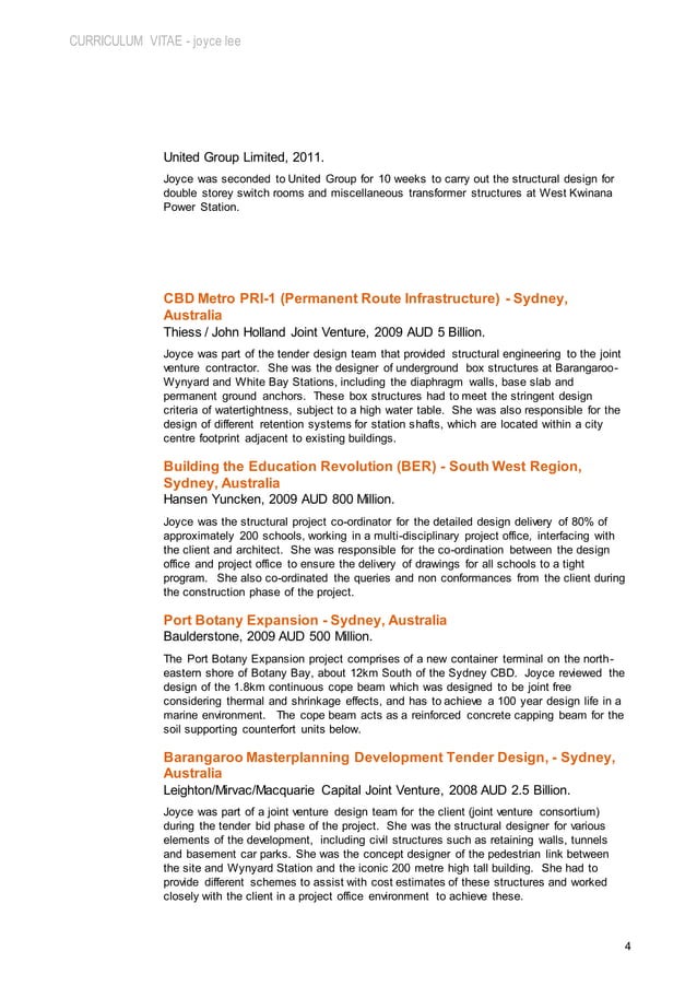 Joyce Lee_2016_ARCADIS_CV | PDF