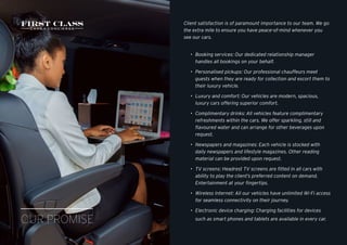 First Class Cars Concierge Brochure | PDF