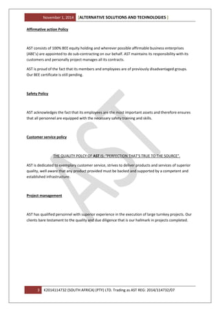 AST company Profile(2) | PDF