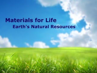 Earth's Resources | PPT