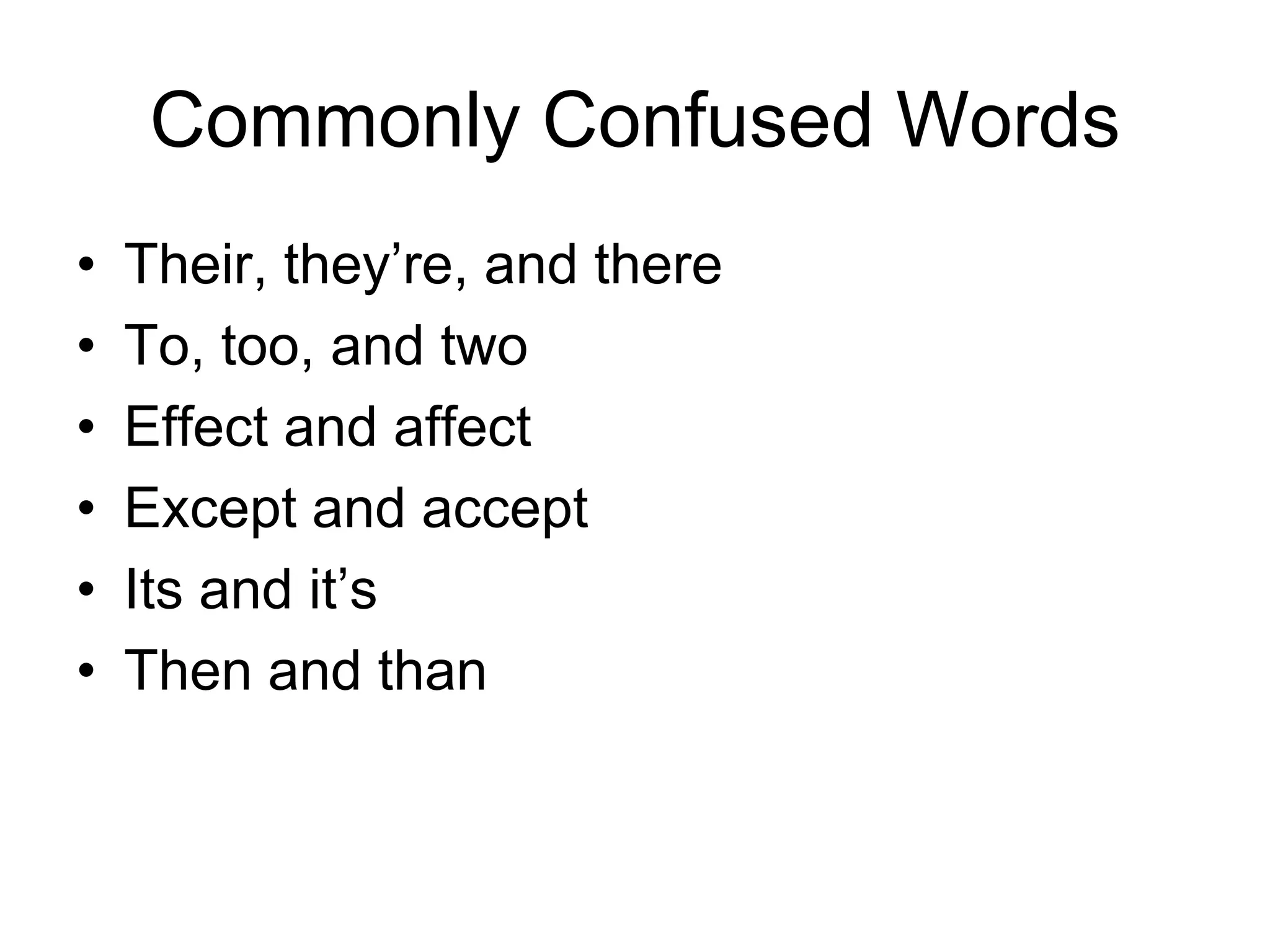 9 easily confused words | PPT