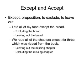 9 easily confused words | PPT