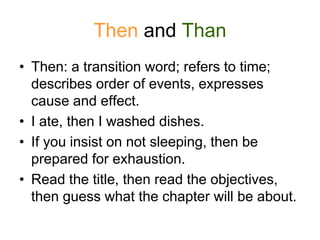 9 easily confused words | PPT