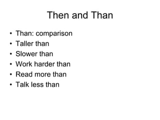 9 easily confused words | PPT