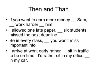 9 easily confused words | PPT