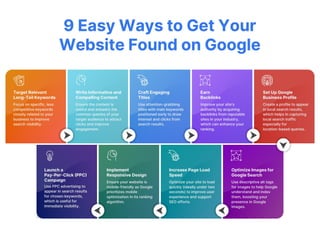 9 Easy Ways to Get Your Website Found on Google (1).pdf