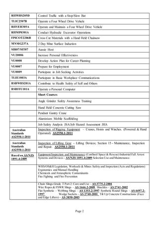 Gaz Trainer.Assessor Profile | DOCX