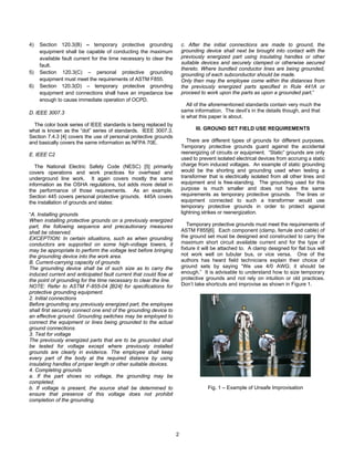 Do's and Don'ts of Personal Protective Grounding IEEE IAS Transactions ...