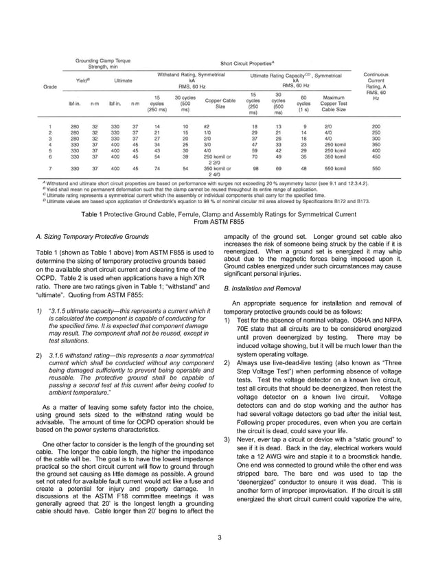 Do's and Don'ts of Personal Protective Grounding IEEE IAS Transactions ...